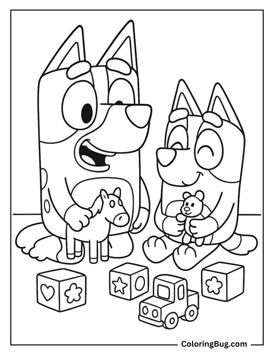 190+ Bluey Coloring Pages (Free Printable PDFs)