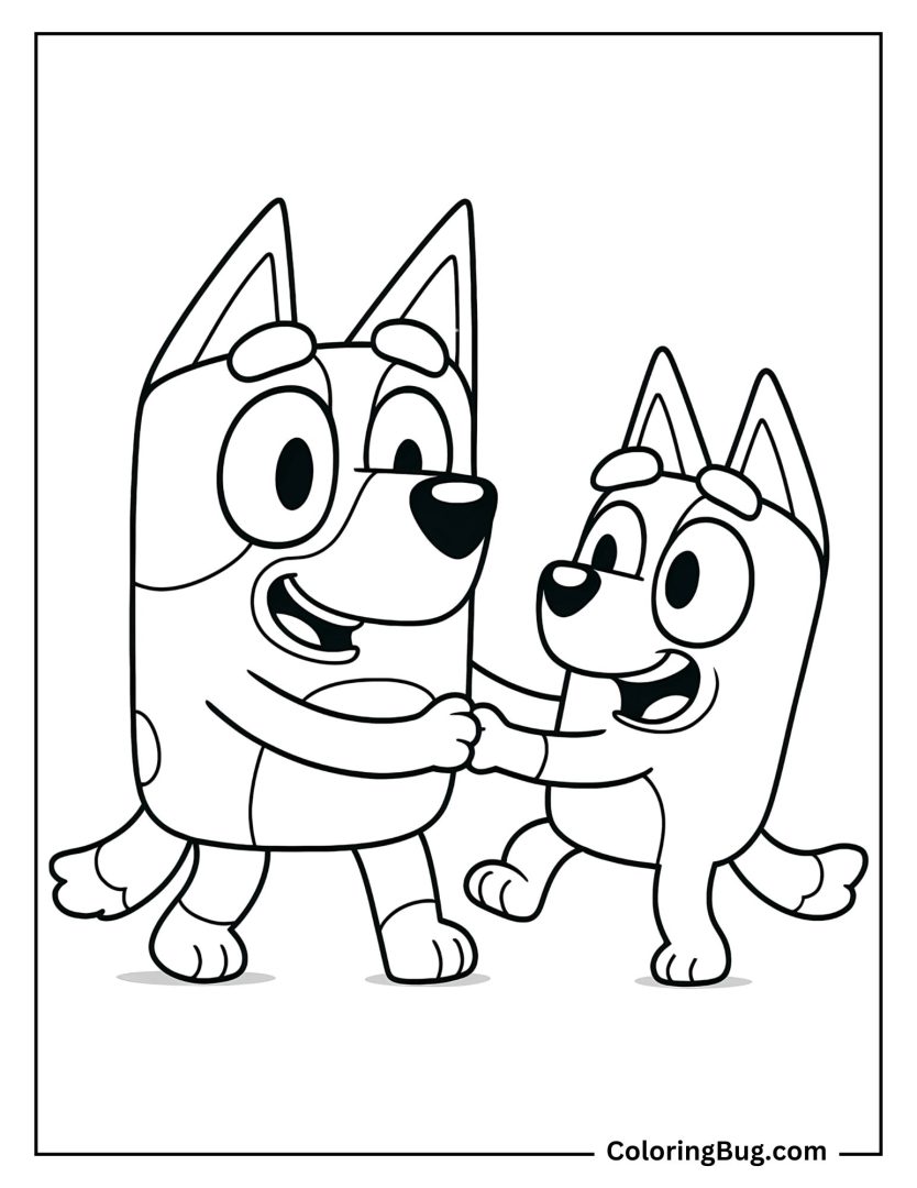 190+ Bluey Coloring Pages (Free Printable PDFs)