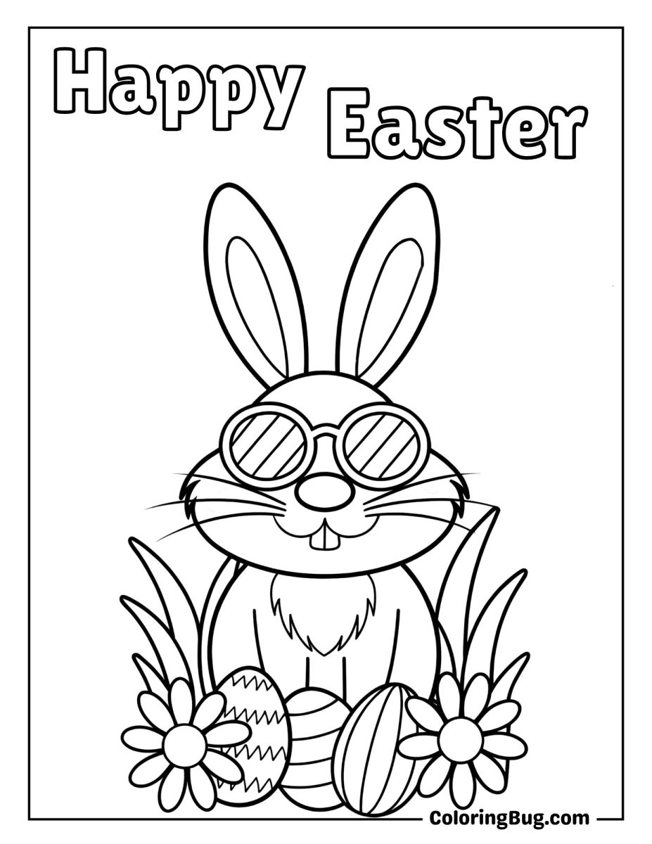 20 Cute and Easy Easter Coloring Pages (Free Printable PDFs)