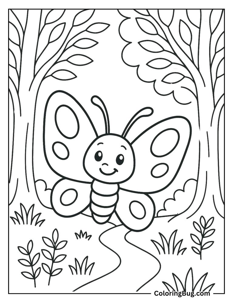 70 Butterfly Coloring Pages (Free Printable PDFs)