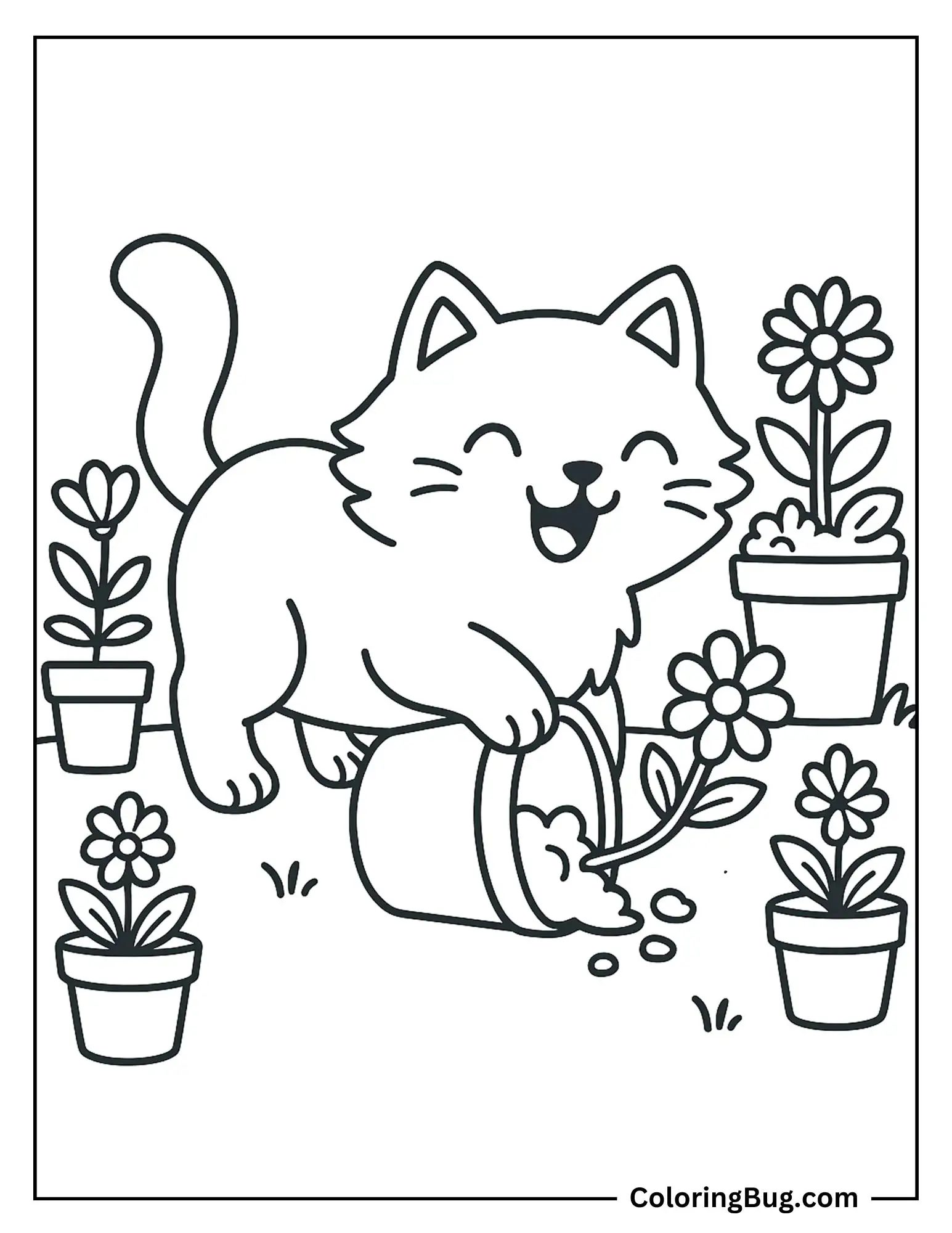 60 Cat Coloring Pages (Free Printable PDFs)