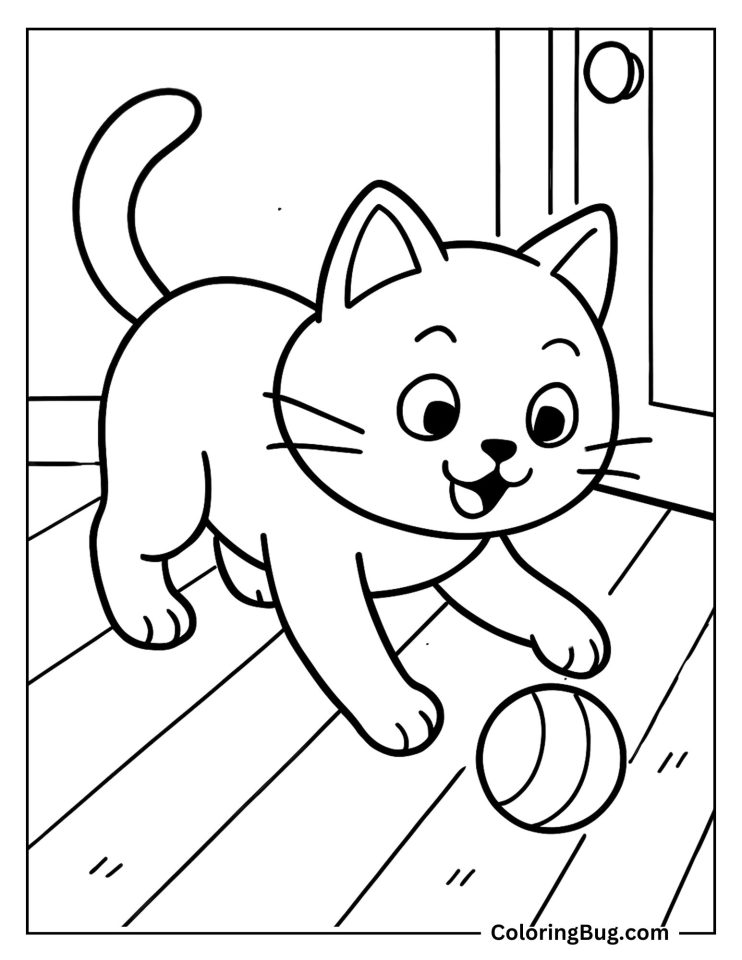 60 Cat Coloring Pages (Free Printable PDFs)