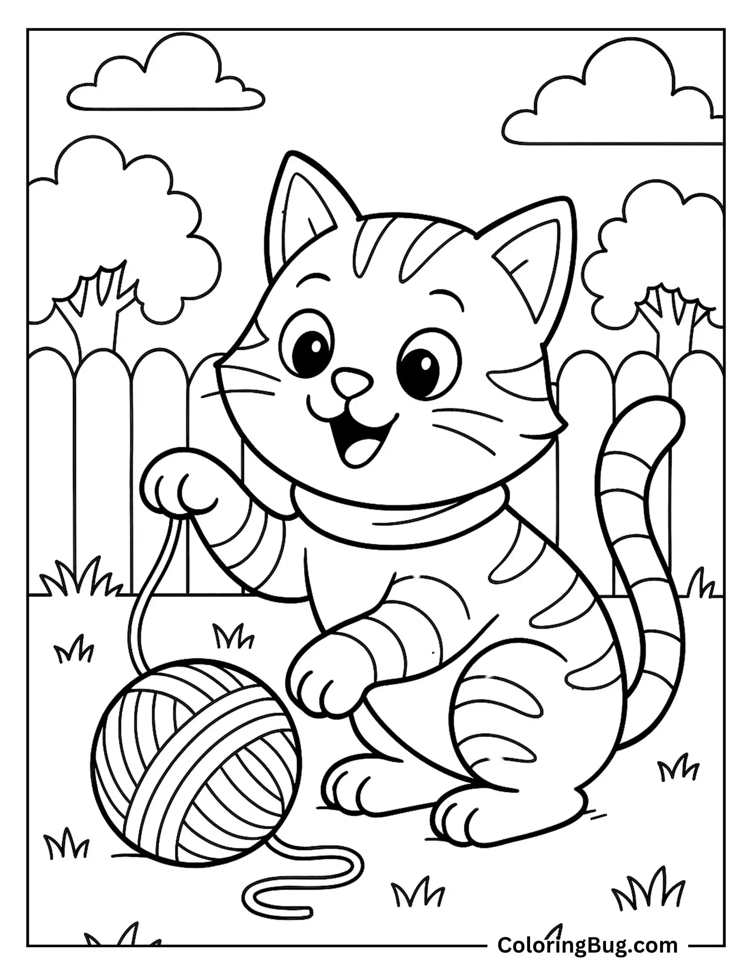 60 Cat Coloring Pages (Free Printable PDFs)