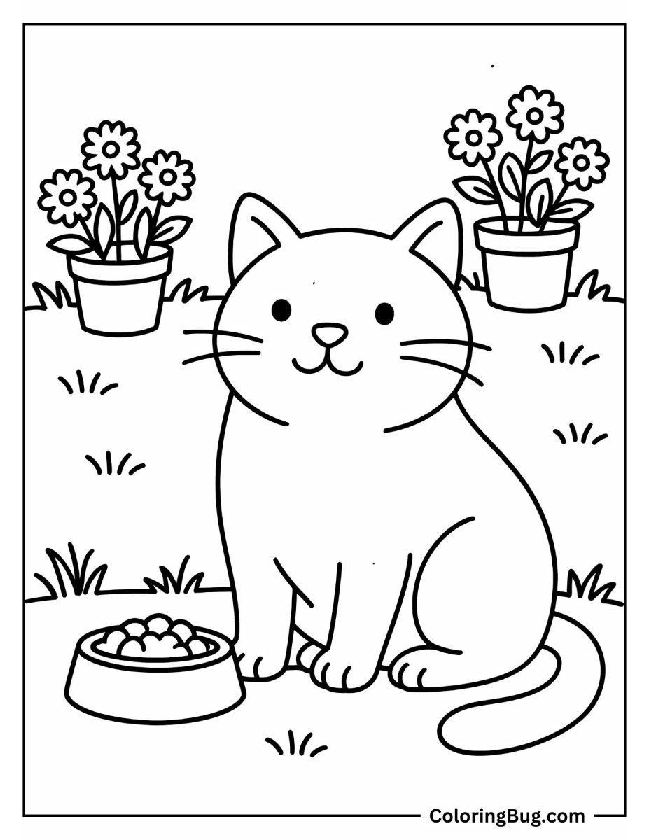 60 Cat Coloring Pages (Free Printable PDFs)