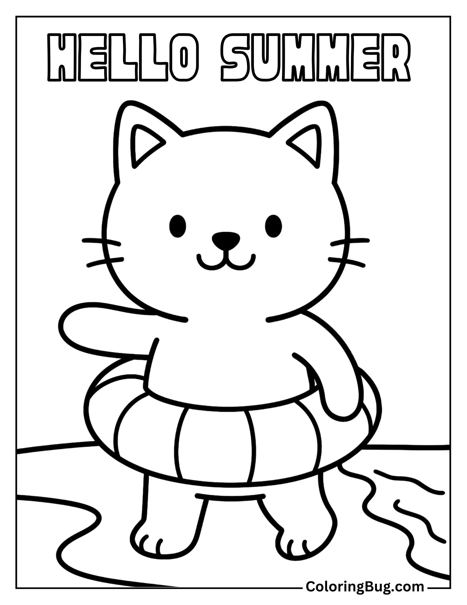 20 Hello Summer Coloring Pages (Free Printable PDFs)