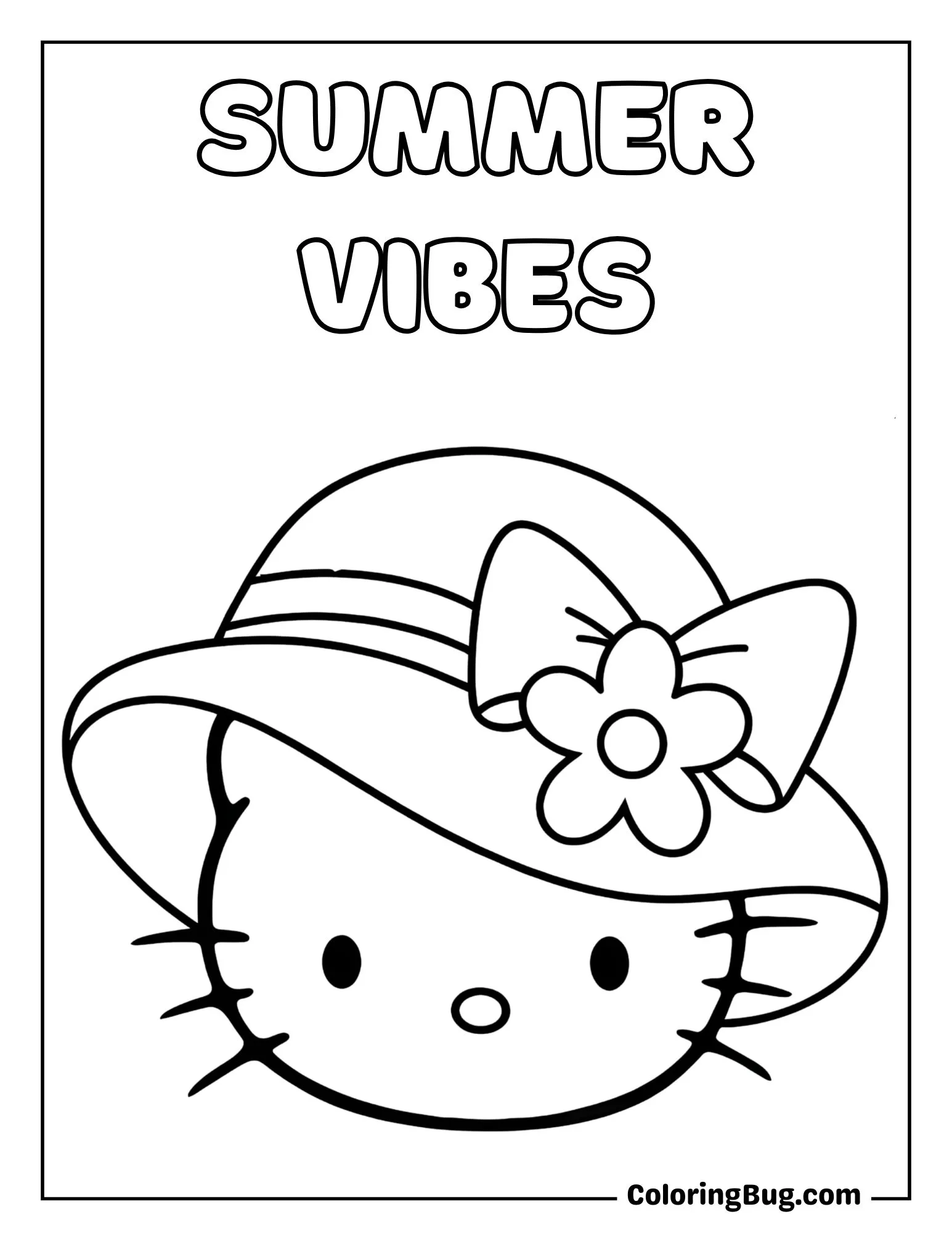 20 Simple And Easy Summer Coloring Pages (Free Printable PDFs)