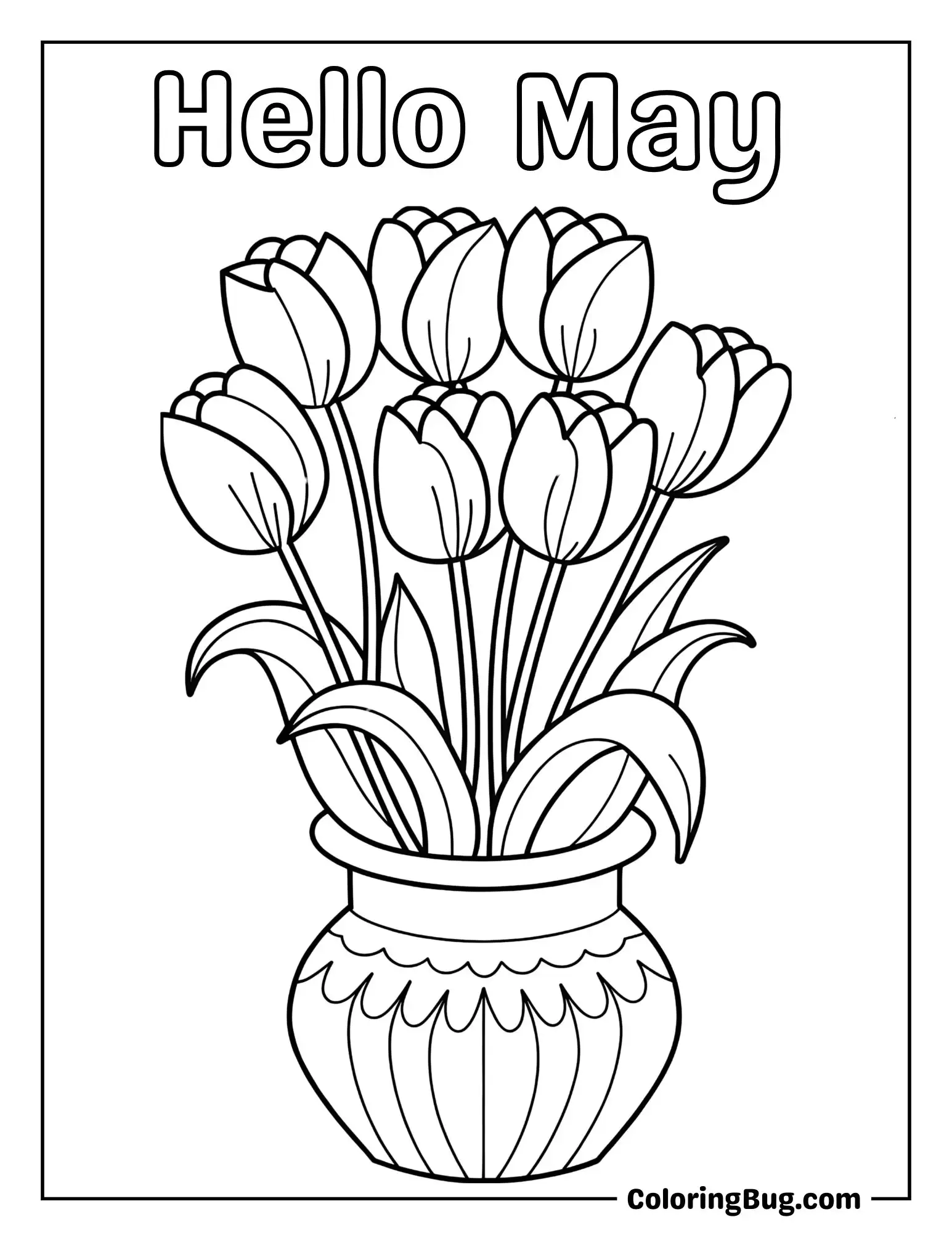 60 May Coloring Pages (Free Printable PDFs)