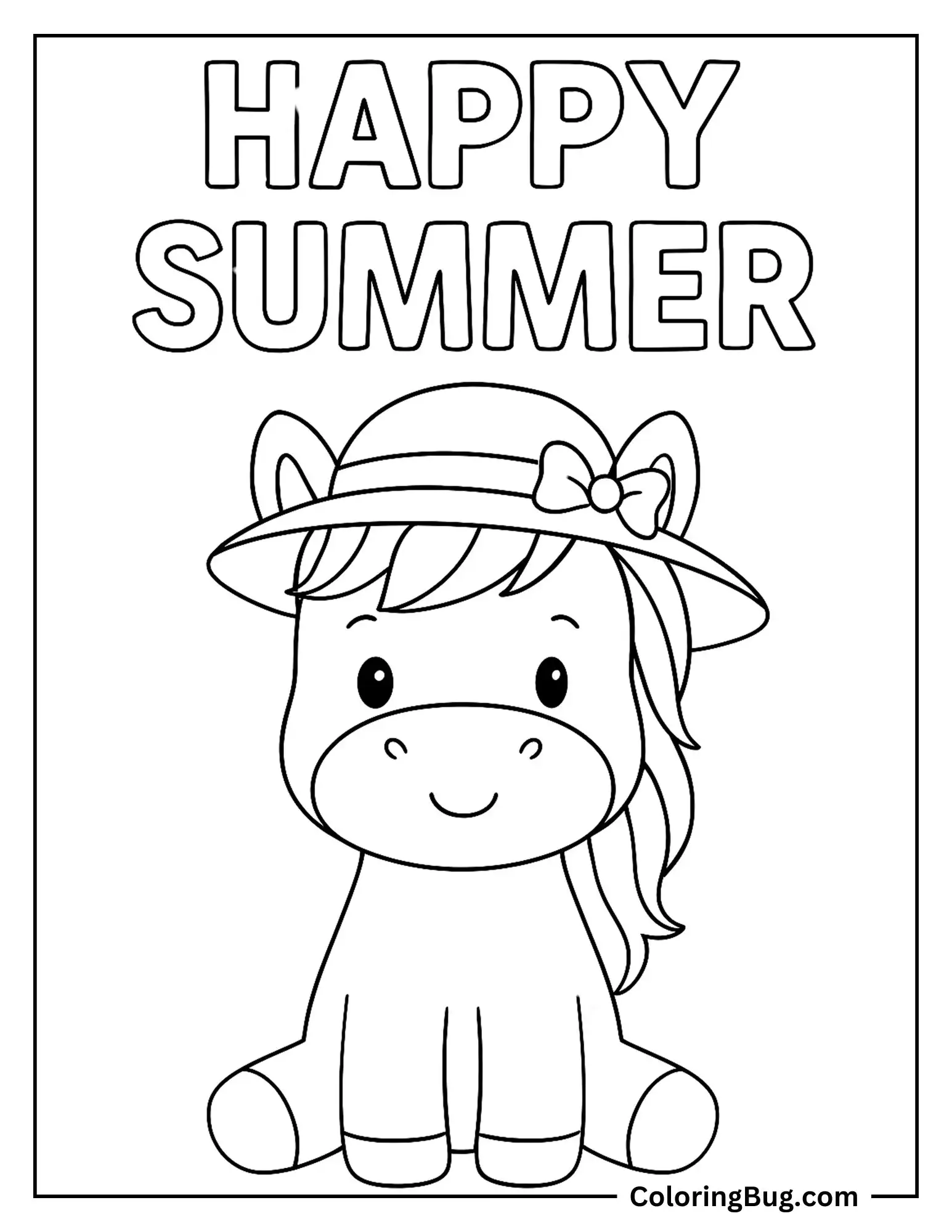 30 Horse Summer Coloring Pages (Free Printable PDFs)