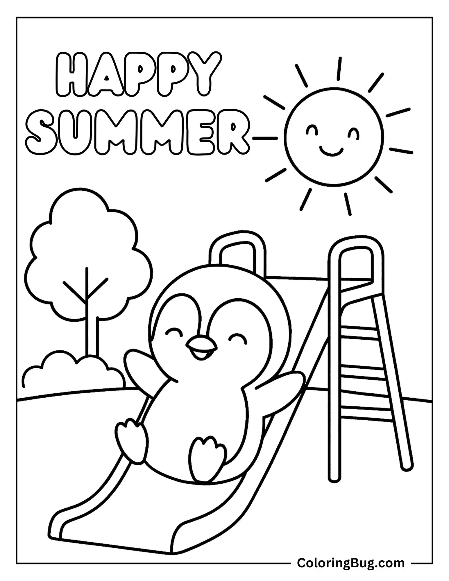 20 Happy Summer Coloring Pages (Free Printable PDFs)