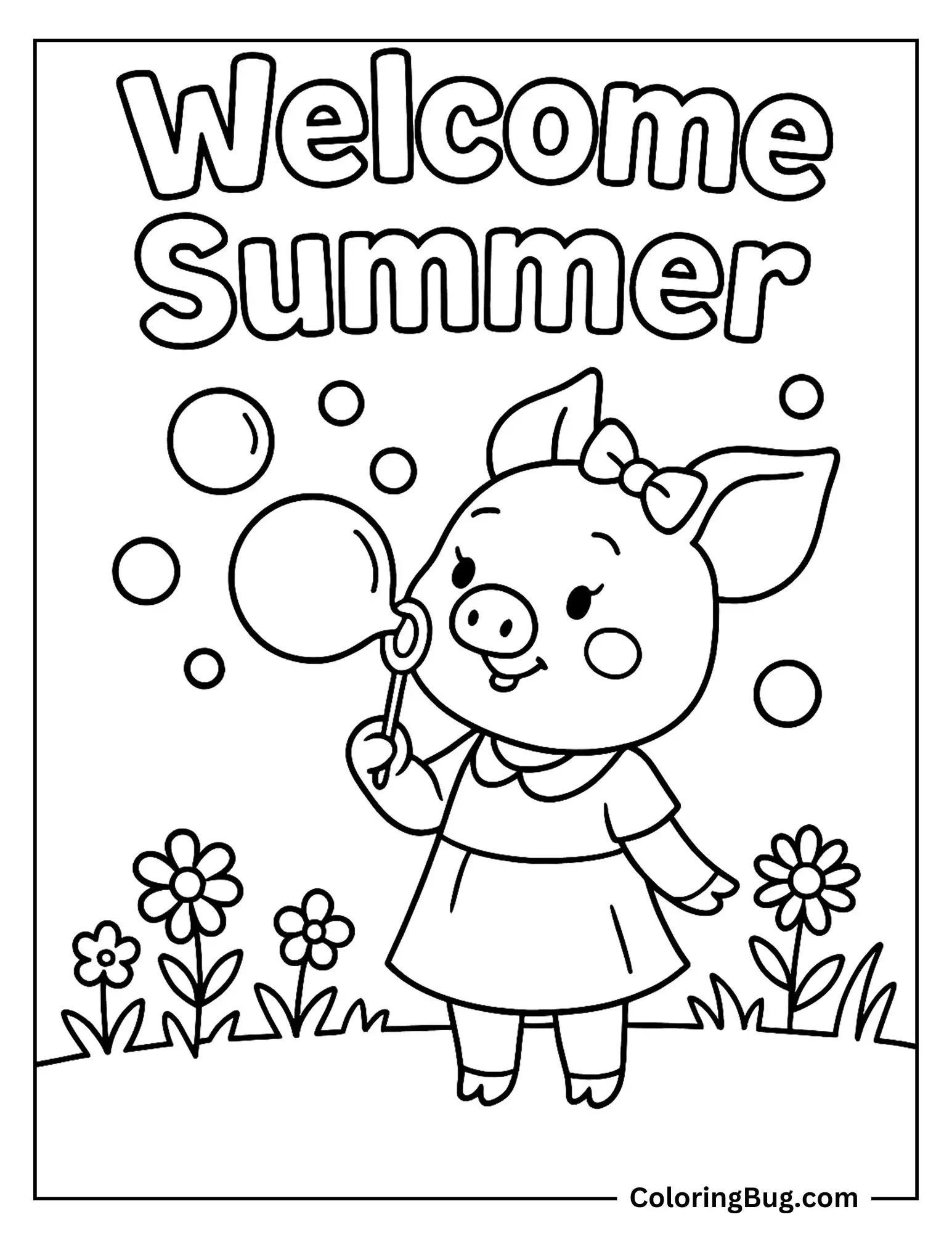 30 First Day of Summer Coloring Pages (Free Printable PDFs)