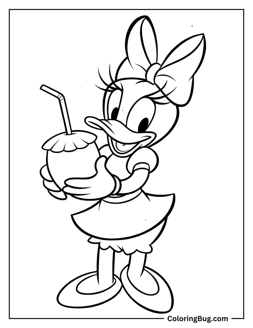 20 Disney Summer Coloring Pages (Free Printable PDFs)