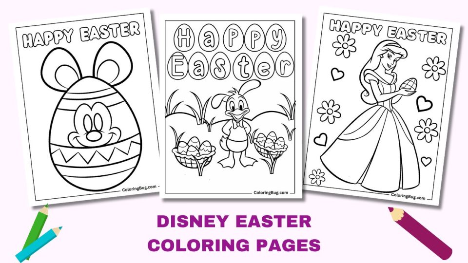 30 Disney Easter Coloring Pages (Free Printable PDFs)