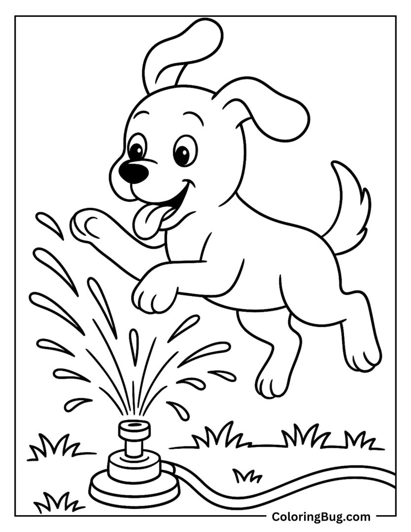 30 Dog Summer Coloring Pages (Free Printable PDFs)
