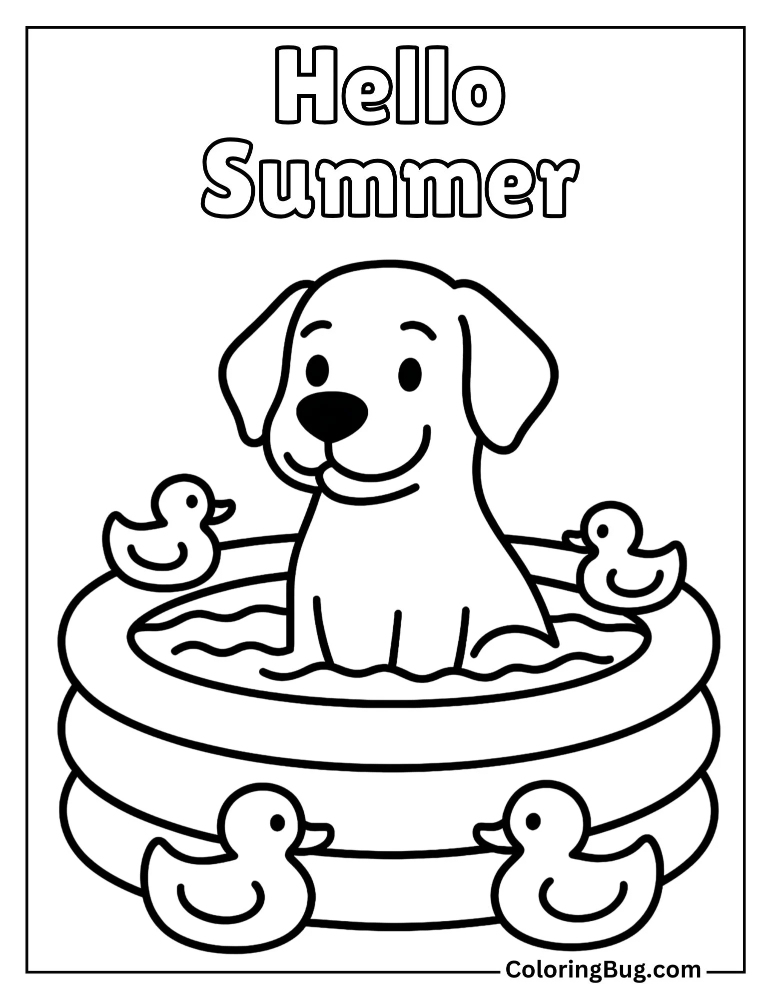 20 Hello Summer Coloring Pages (Free Printable PDFs)