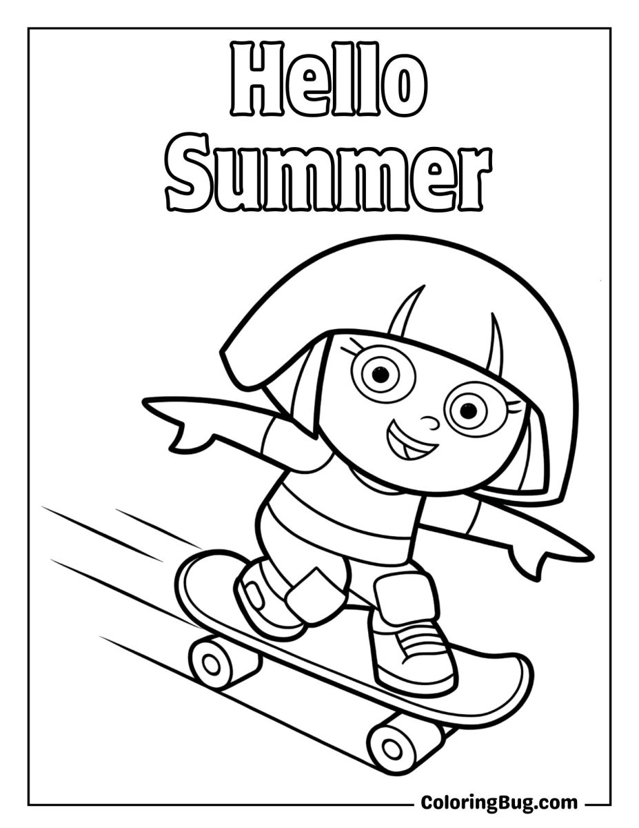 20 Hello Summer Coloring Pages (Free Printable PDFs)