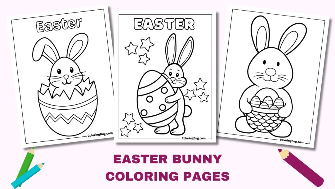 30 Easter Bunny Coloring Pages (Free Printable PDFs)