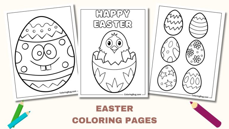 405 Easter Coloring Pages (Free Printable PDFs)