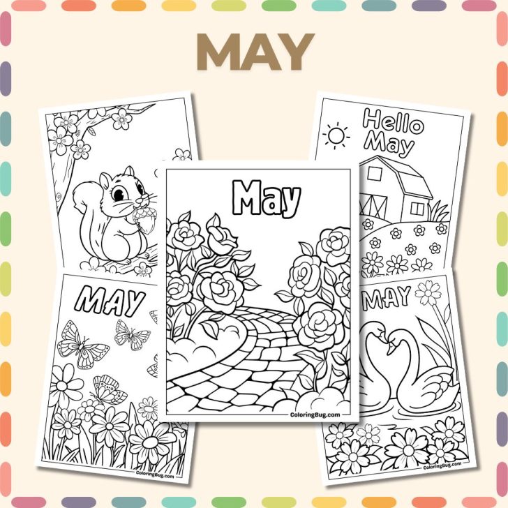Free Coloring Pages as Printable PDFs | Coloring Bug