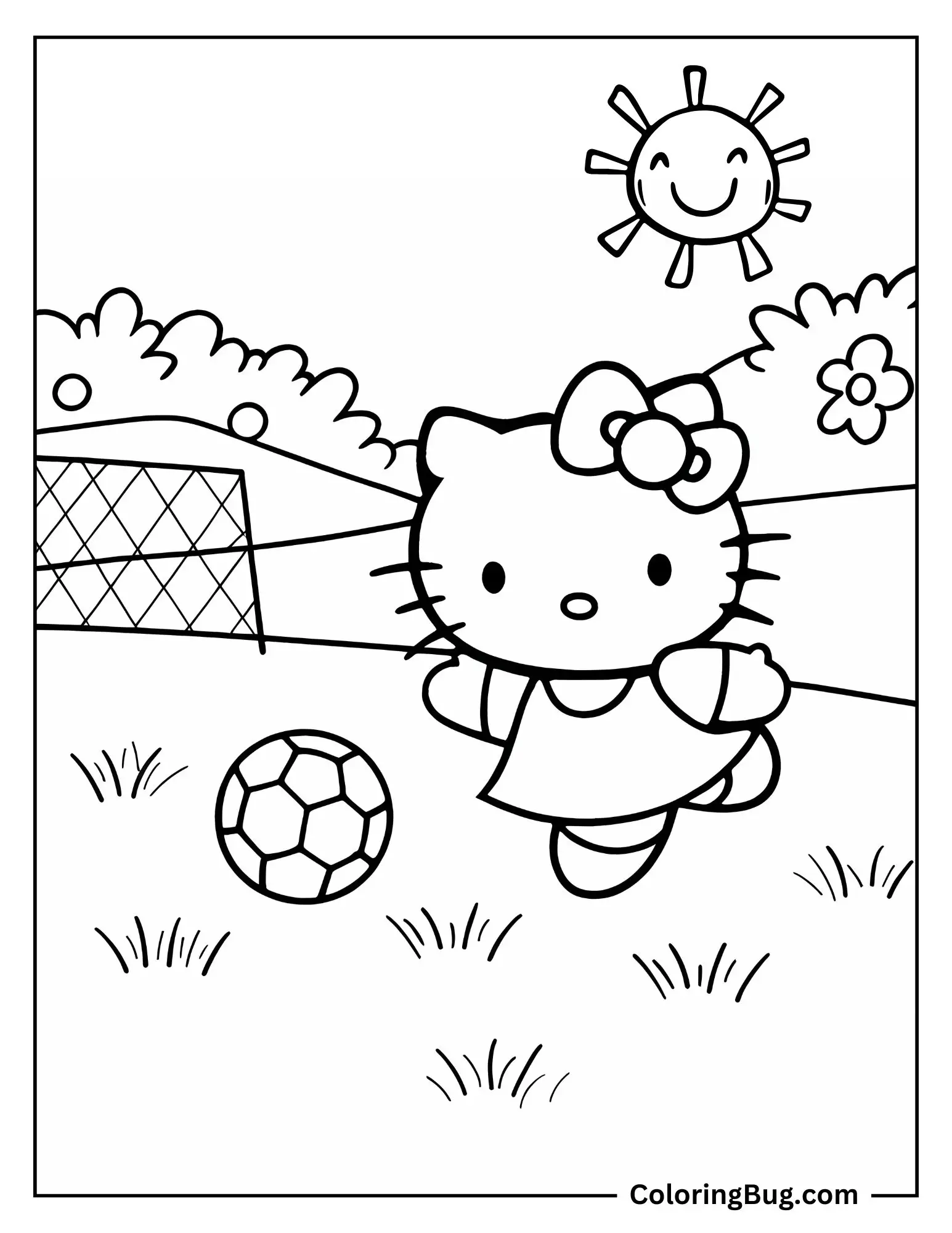 30 Summer Hello Kitty Coloring Pages (Free Printable PDFs)