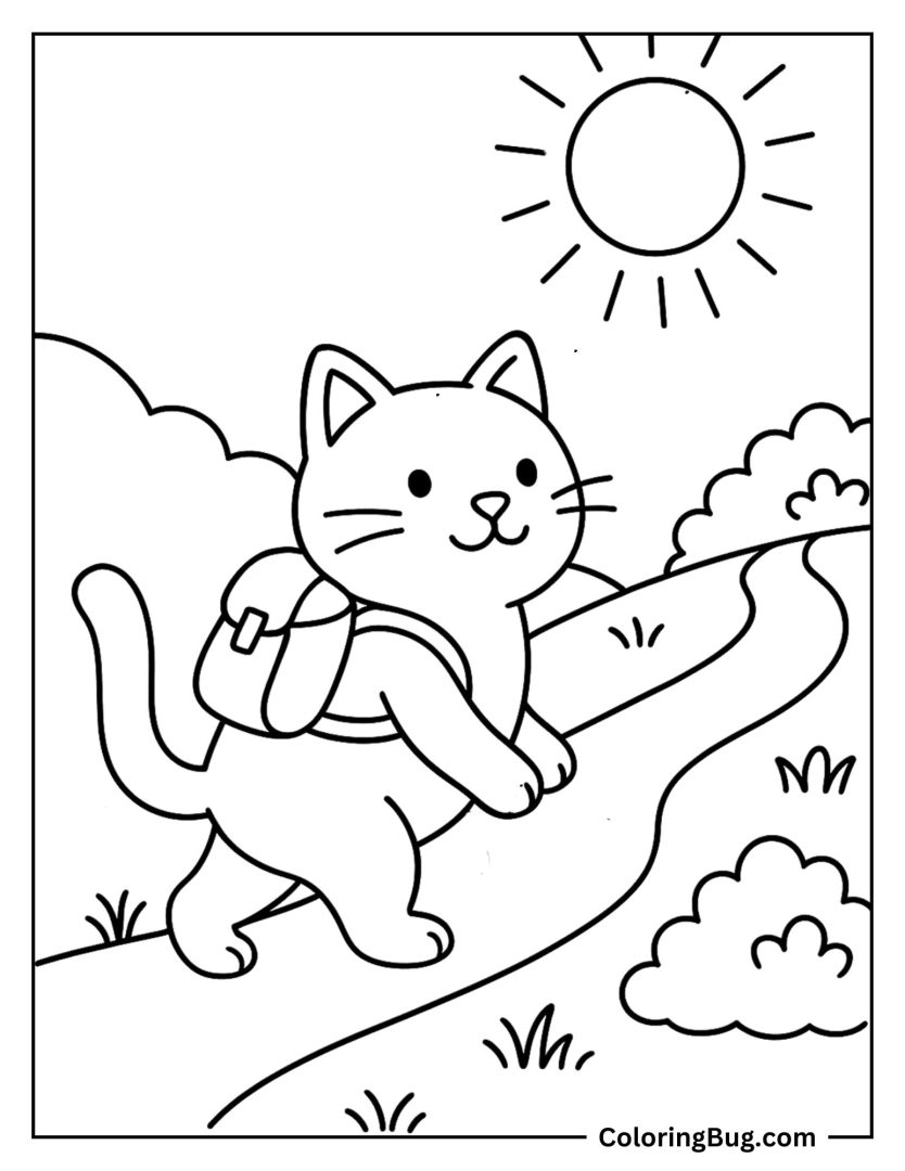 60 Cat Coloring Pages (Free Printable PDFs)