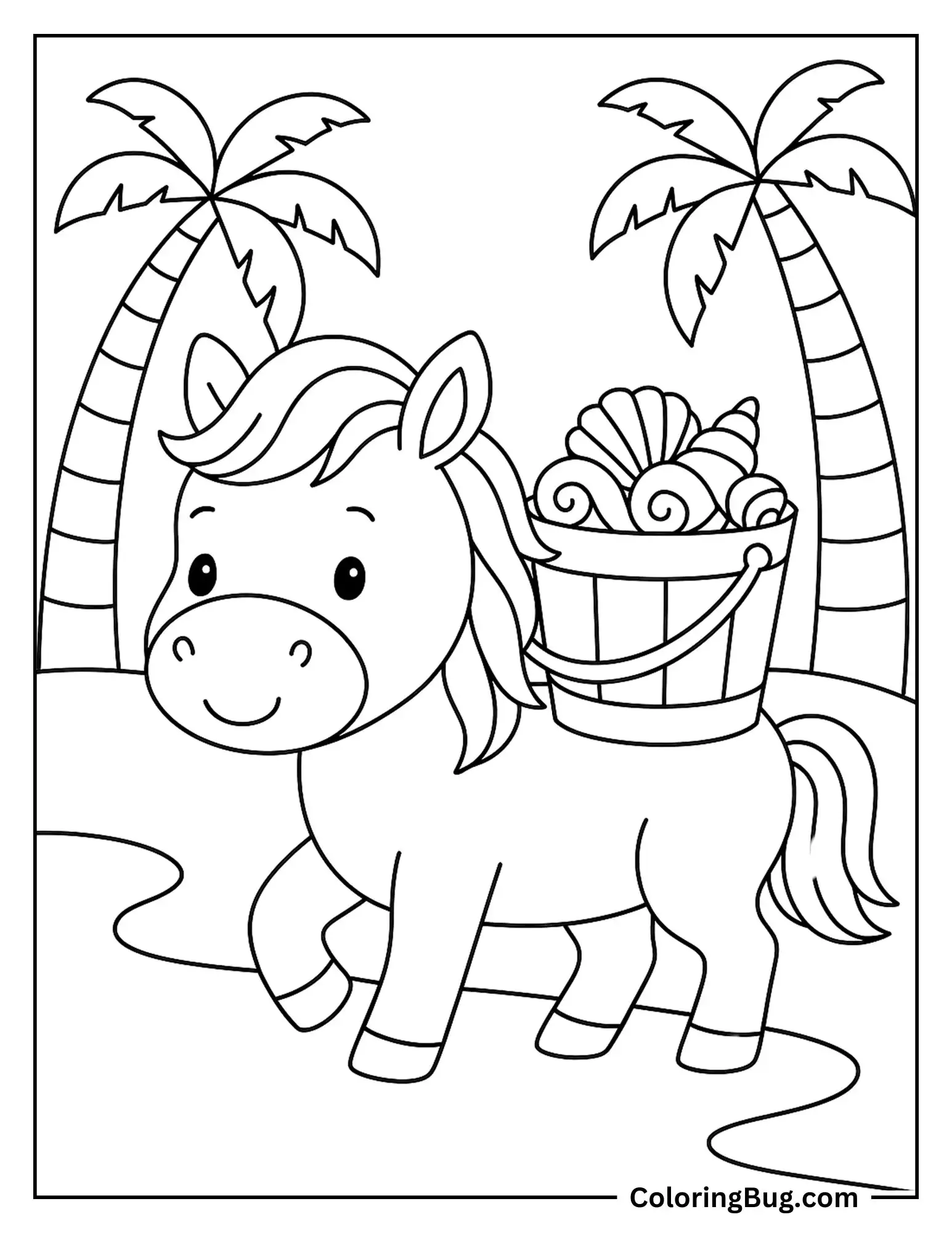 30 Horse Summer Coloring Pages (Free Printable PDFs)