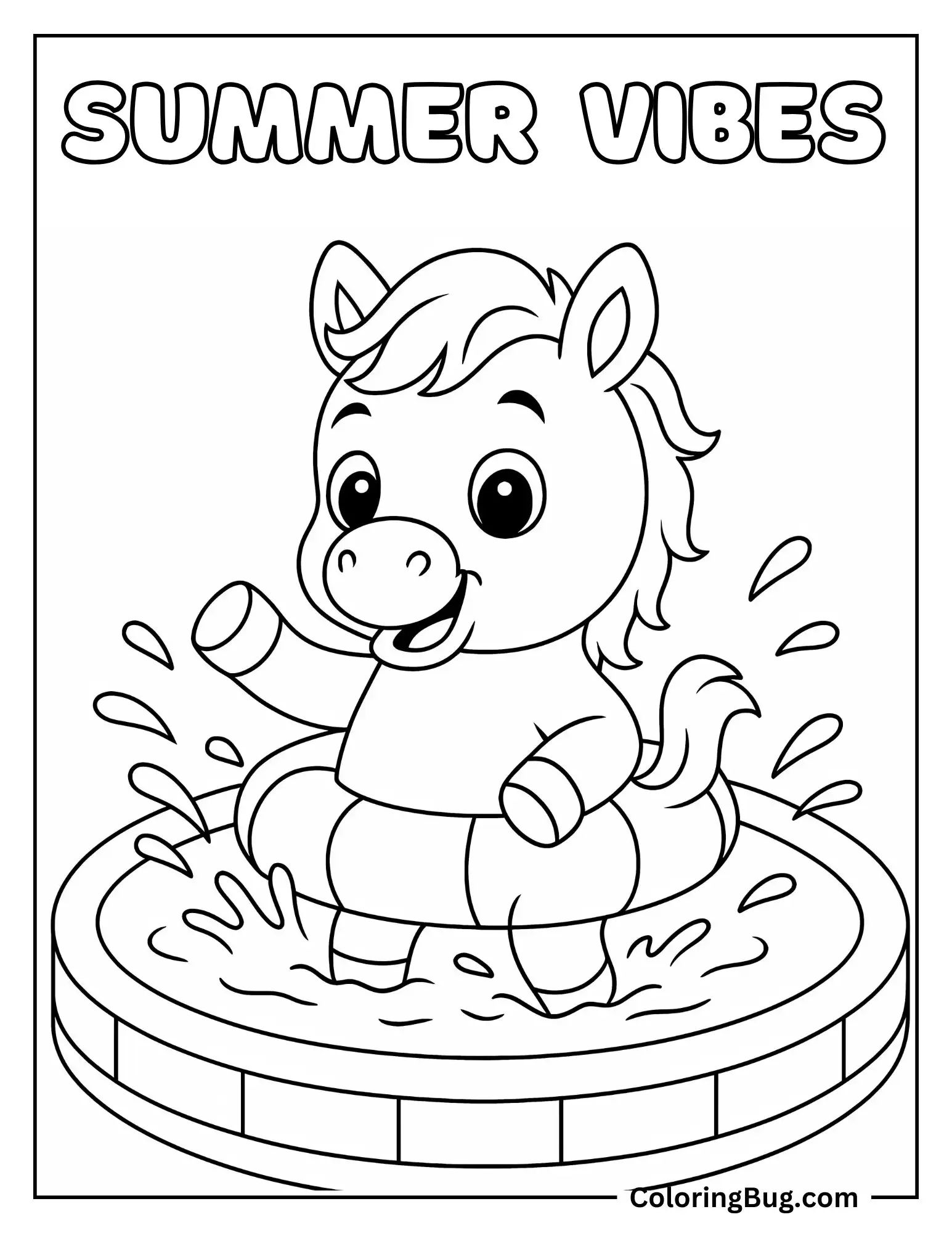 30 Horse Summer Coloring Pages (Free Printable PDFs)