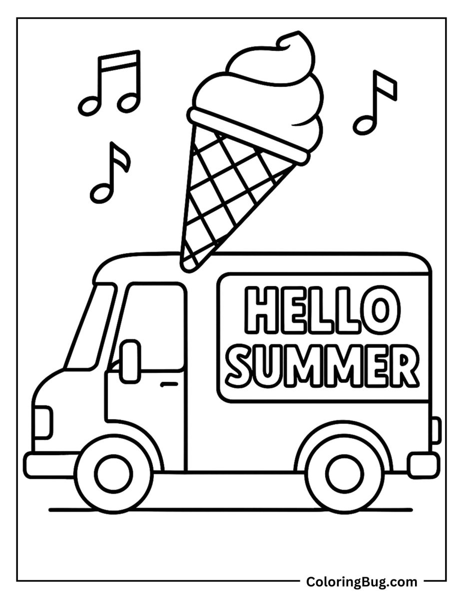 30 First Day of Summer Coloring Pages (Free Printable PDFs)