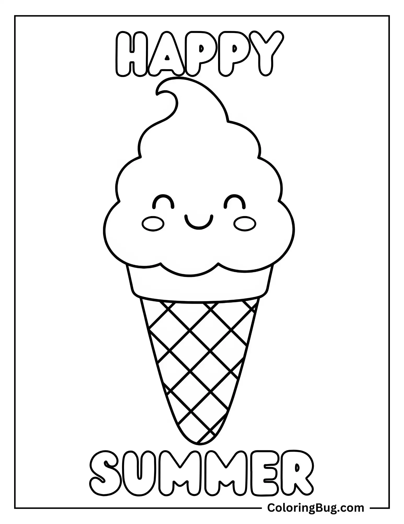 20 Happy Summer Coloring Pages (Free Printable PDFs)