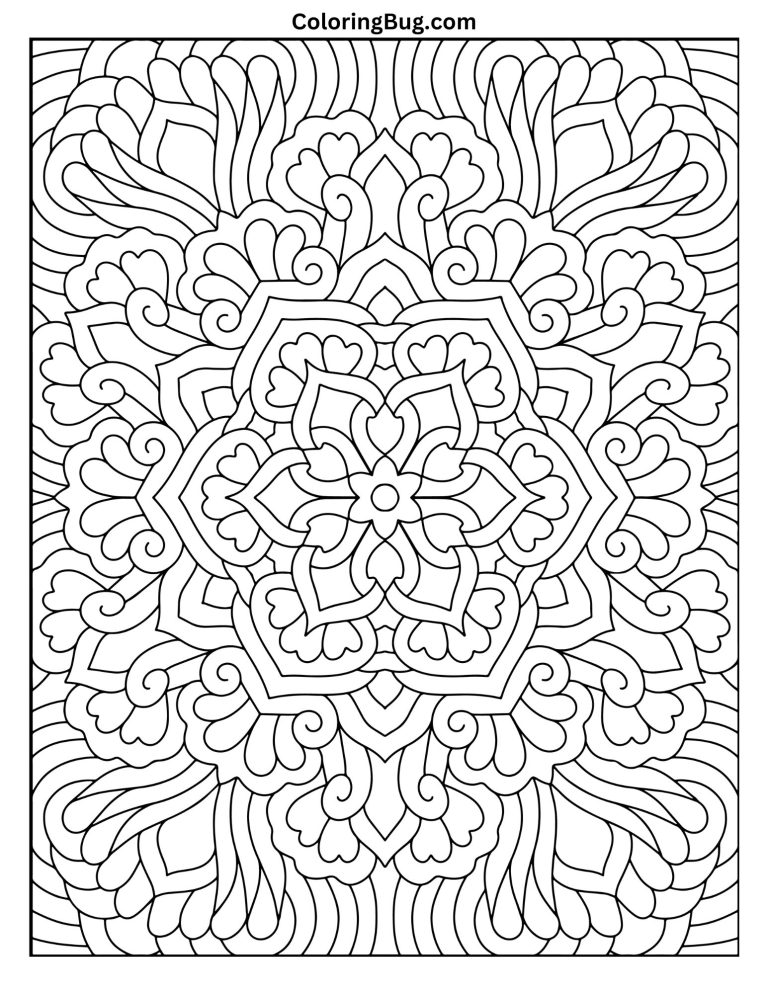 20 Mandala Coloring Pages (Free Printable PDFs) That Are Hand-Drawn