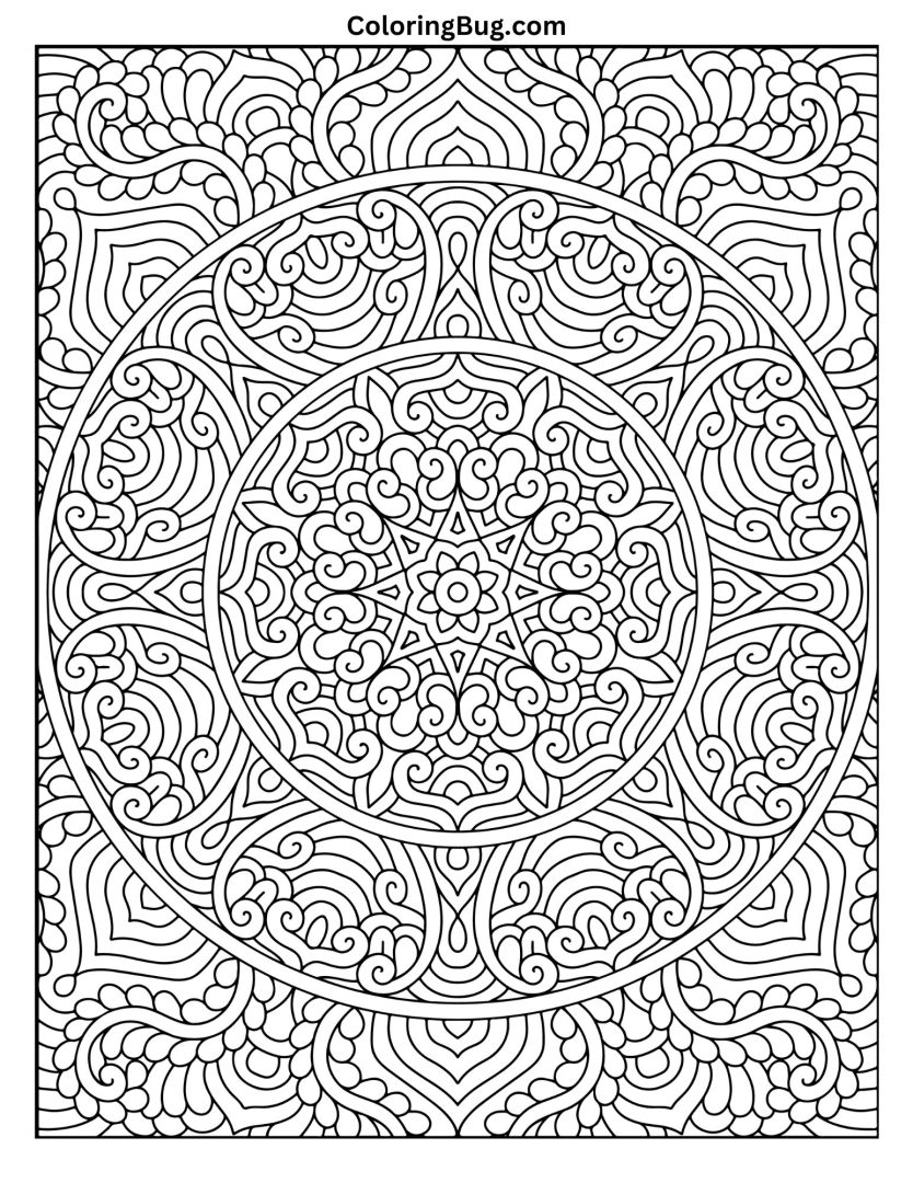 20 Mandala Coloring Pages (Free Printable PDFs) That Are Hand-Drawn