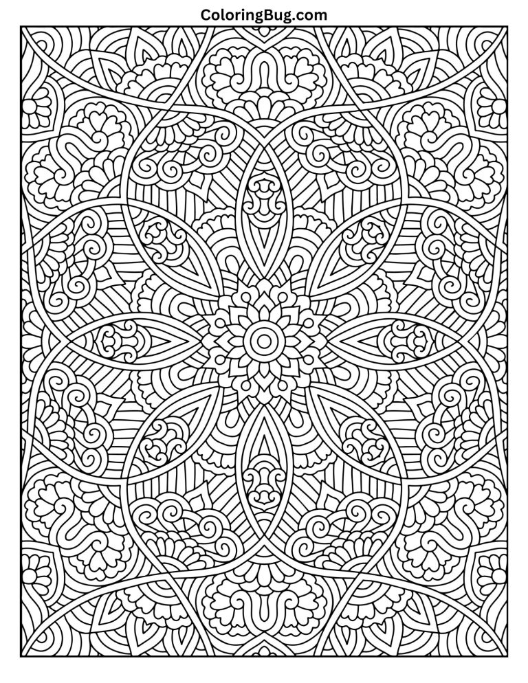 20 Mandala Coloring Pages (Free Printable PDFs) That Are Hand-Drawn
