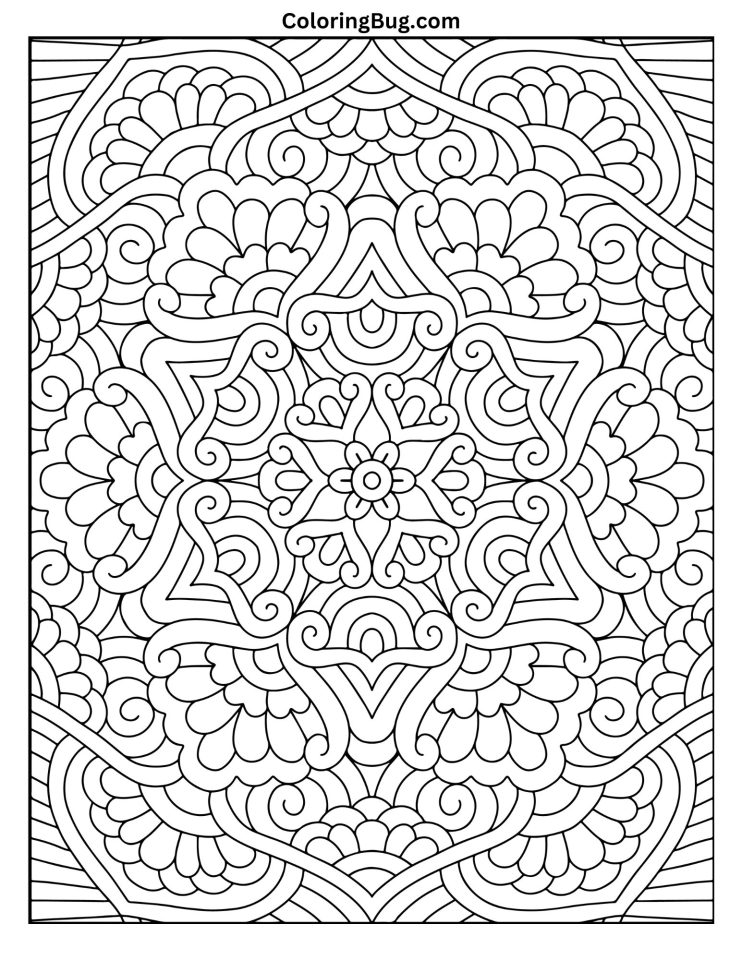 20 Mandala Coloring Pages (Free Printable PDFs) That Are Hand-Drawn