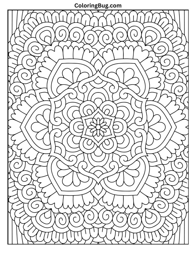 20 Mandala Coloring Pages (Free Printable PDFs) That Are Hand-Drawn