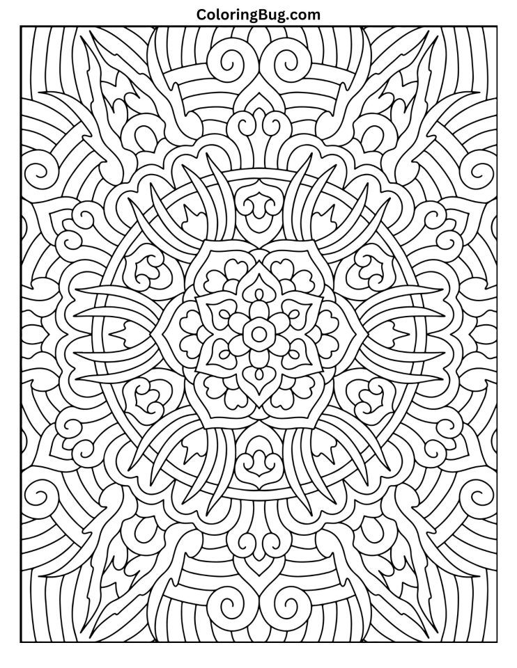 20 Mandala Coloring Pages (Free Printable PDFs) That Are Hand-Drawn