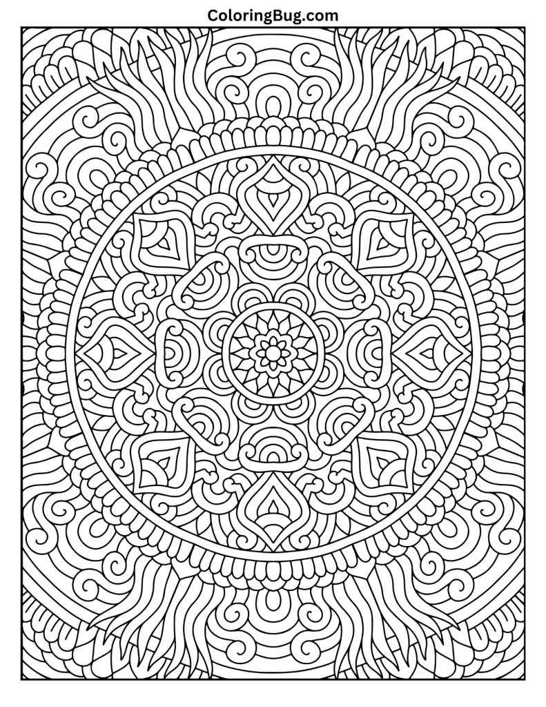 20 Mandala Coloring Pages (Free Printable PDFs) That Are Hand-Drawn