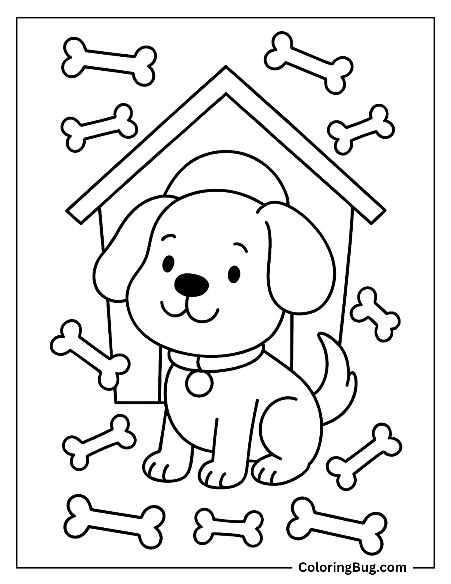 440+ Dog Coloring Pages (Free Printable PDFs)