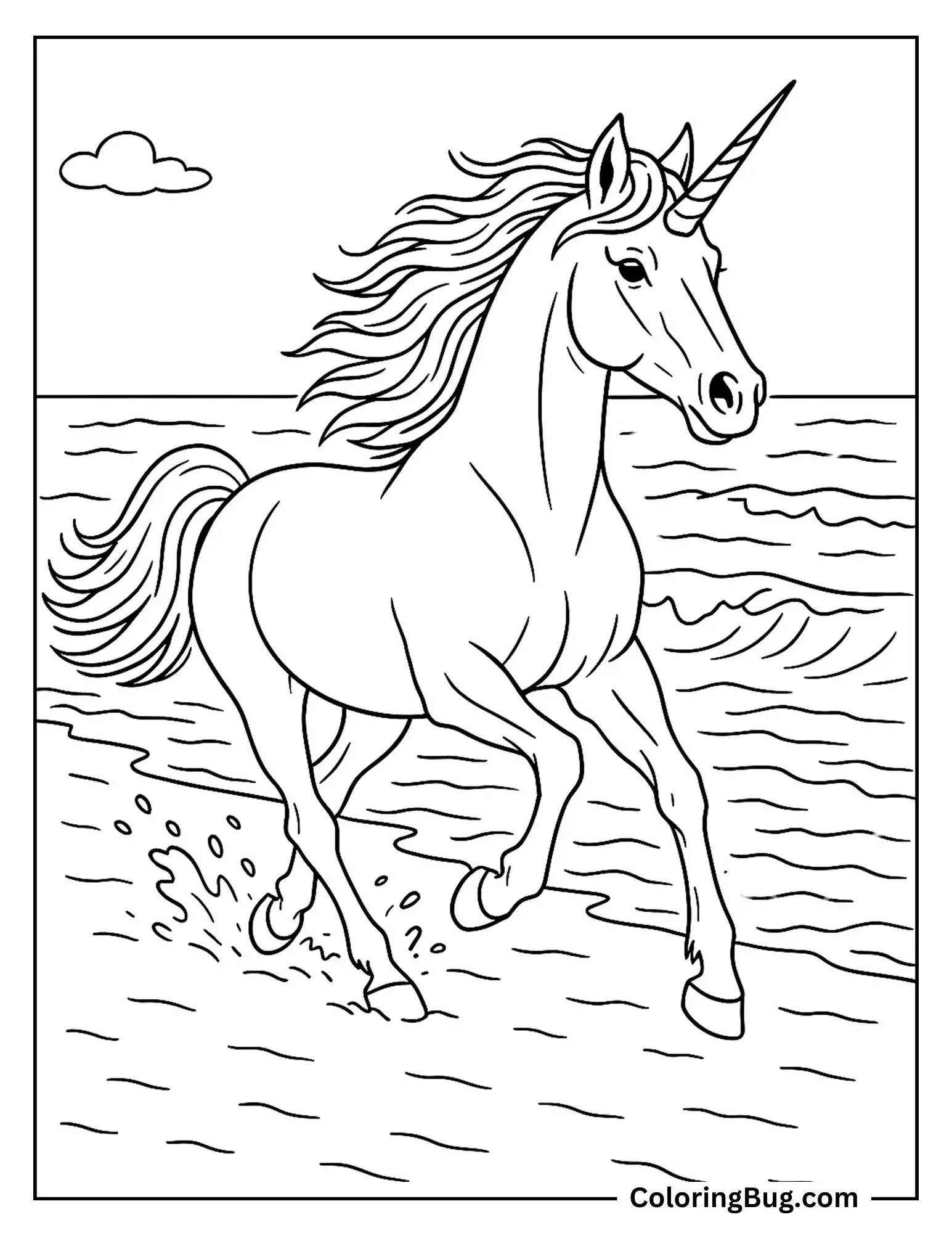 30 Unicorn Summer Coloring Pages (Free Printable PDFs)