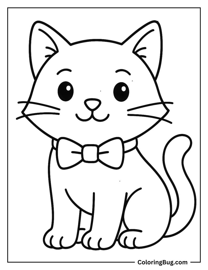 60 Cat Coloring Pages (Free Printable PDFs)