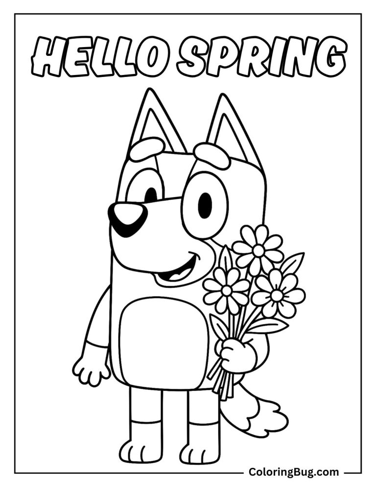 190+ Bluey Coloring Pages (Free Printable PDFs)