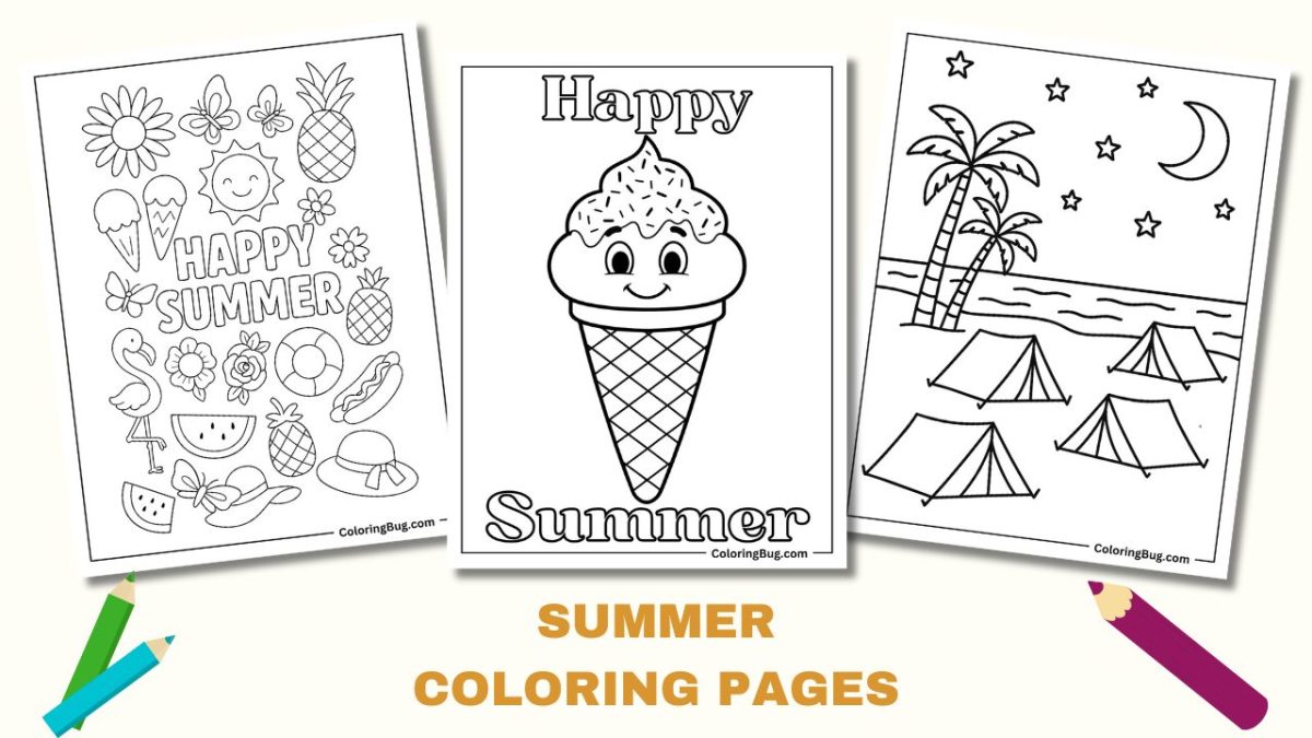 508 Summer Coloring Pages (Free Printable PDFs)