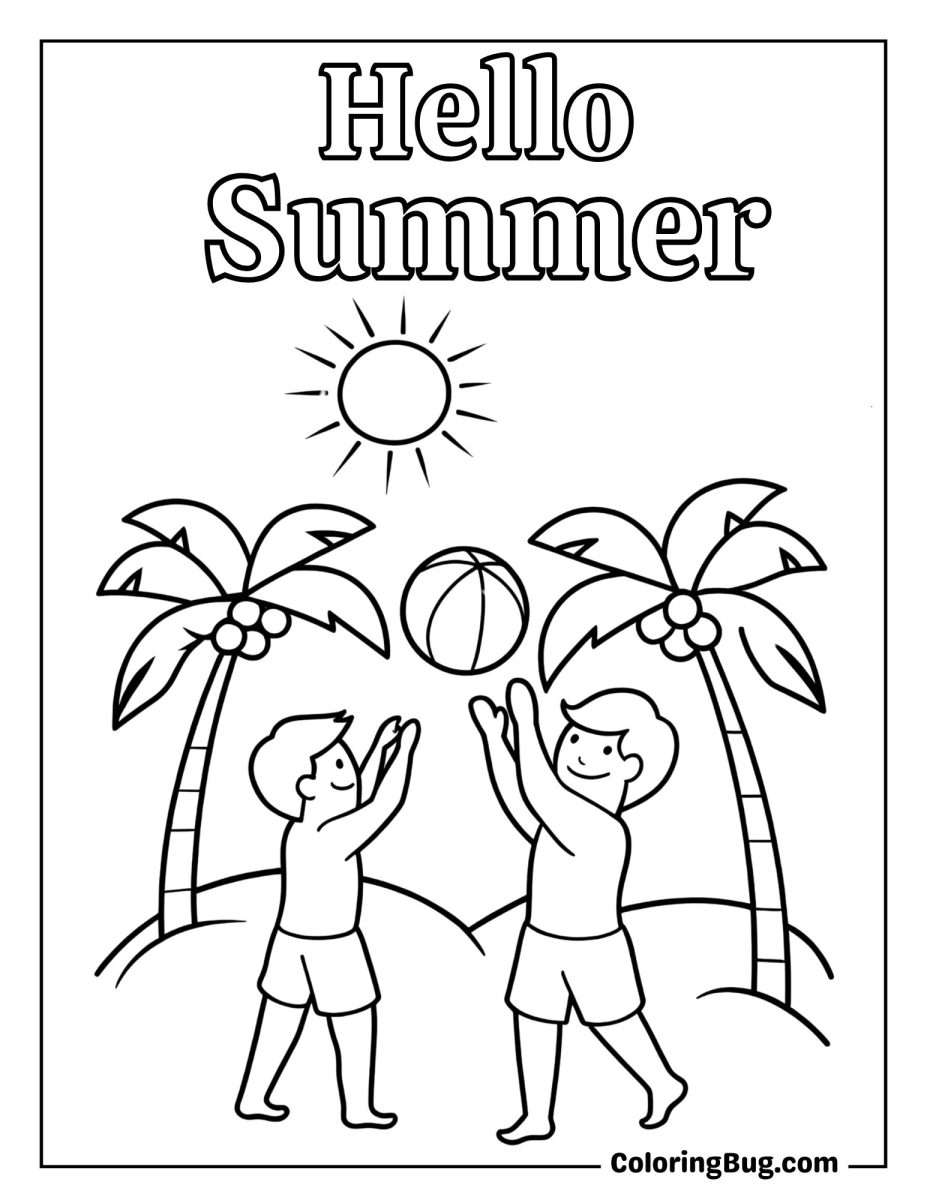 20 Hello Summer Coloring Pages (Free Printable PDFs)