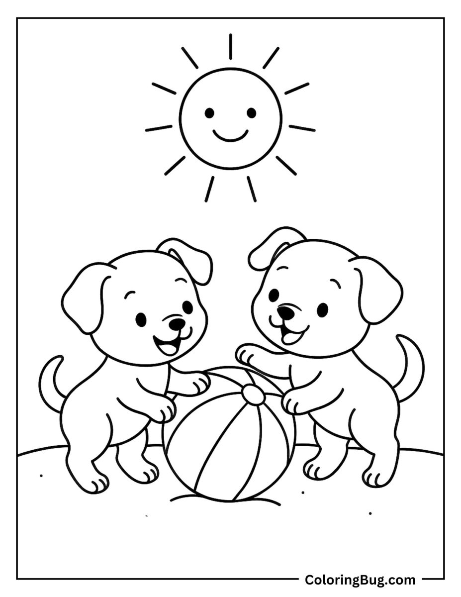 20 Cute Summer Coloring Pages (Free Printable PDFs)