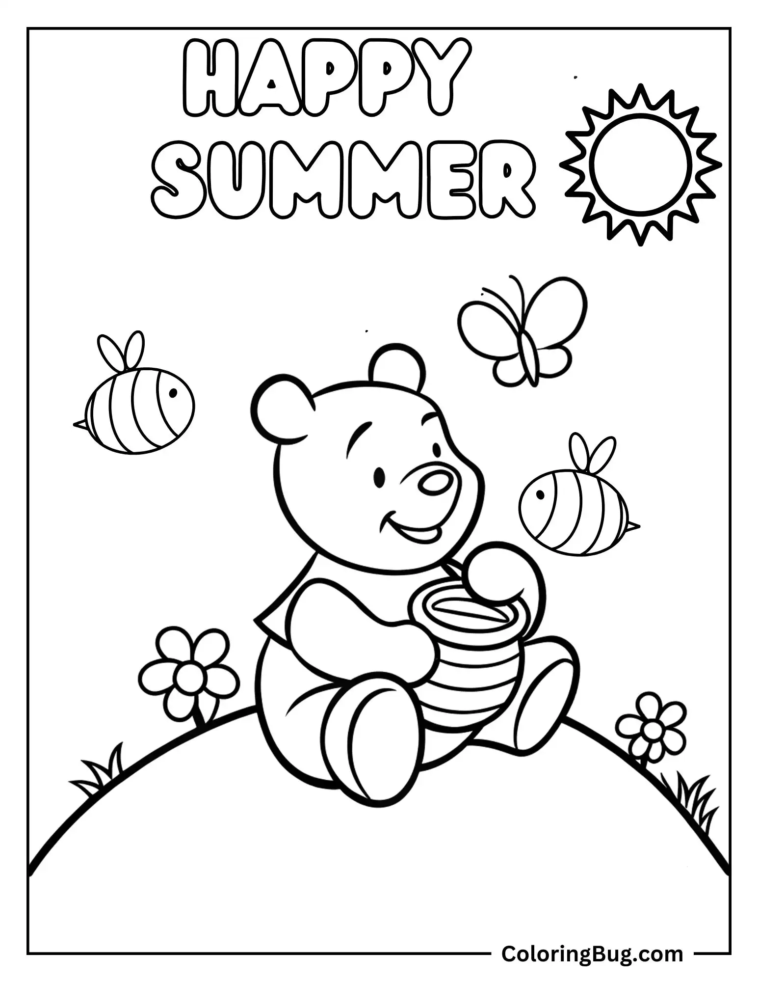 20 Disney Summer Coloring Pages (Free Printable PDFs)