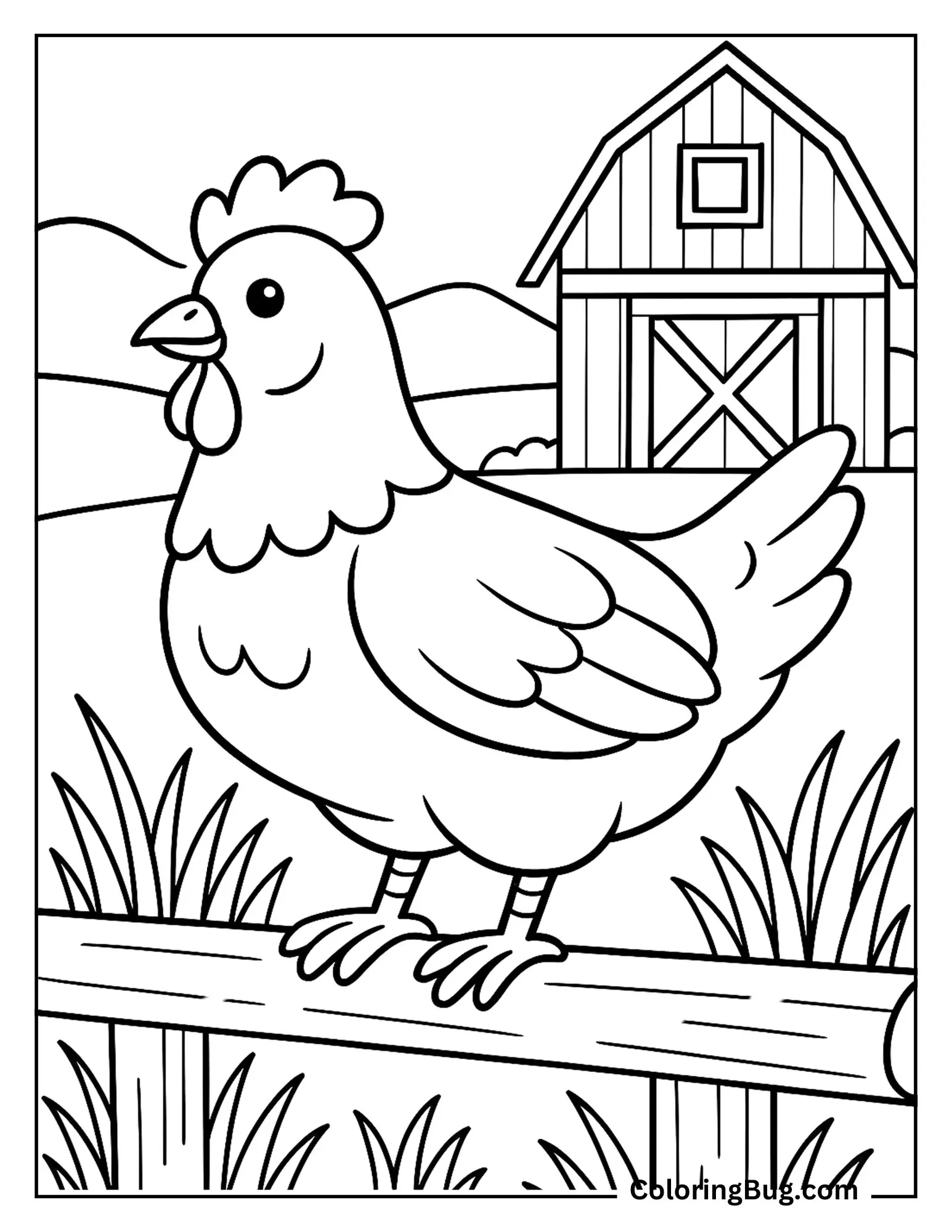 40 Chicken Coloring Pages (Free Printable PDFs)