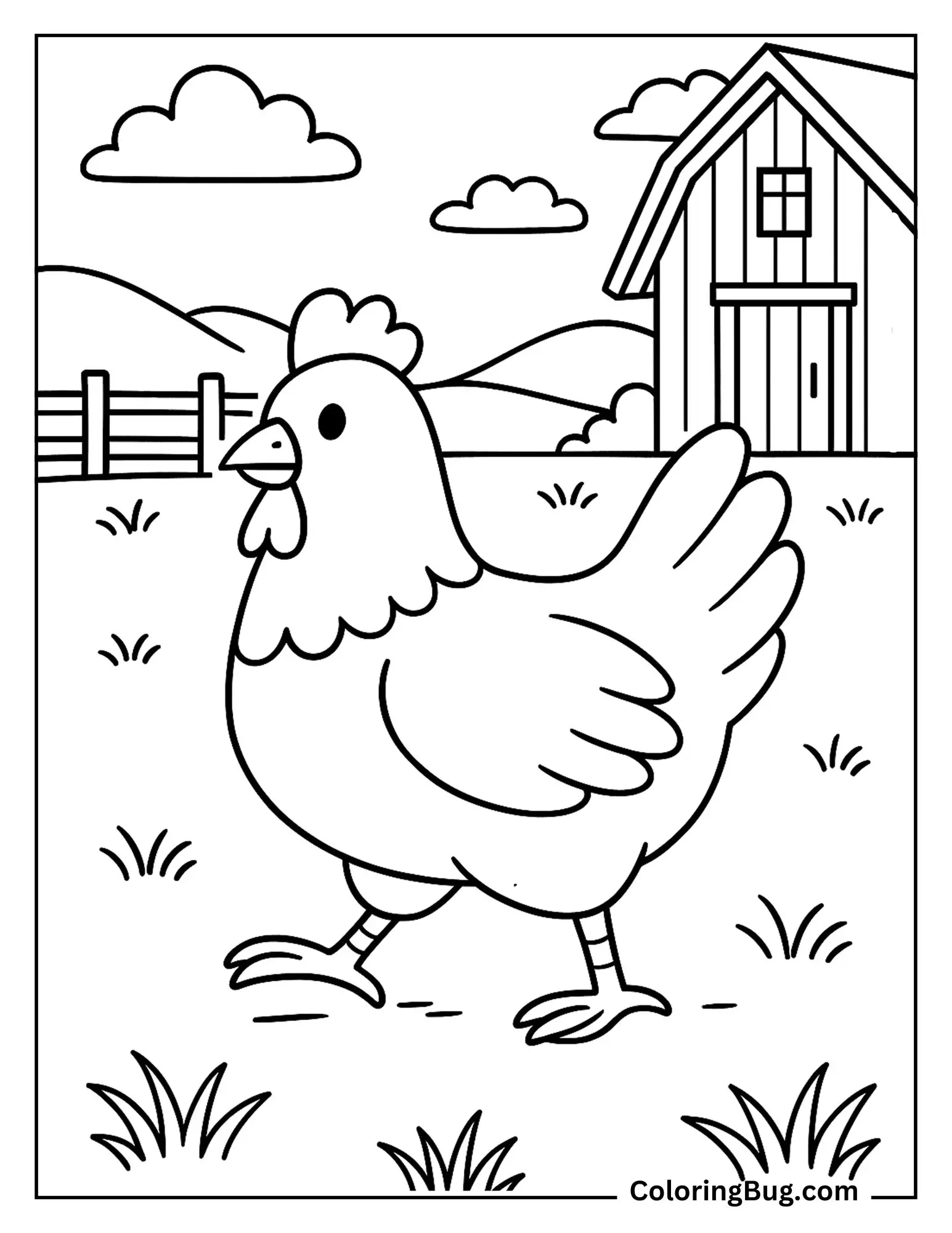 40 Chicken Coloring Pages (Free Printable PDFs)