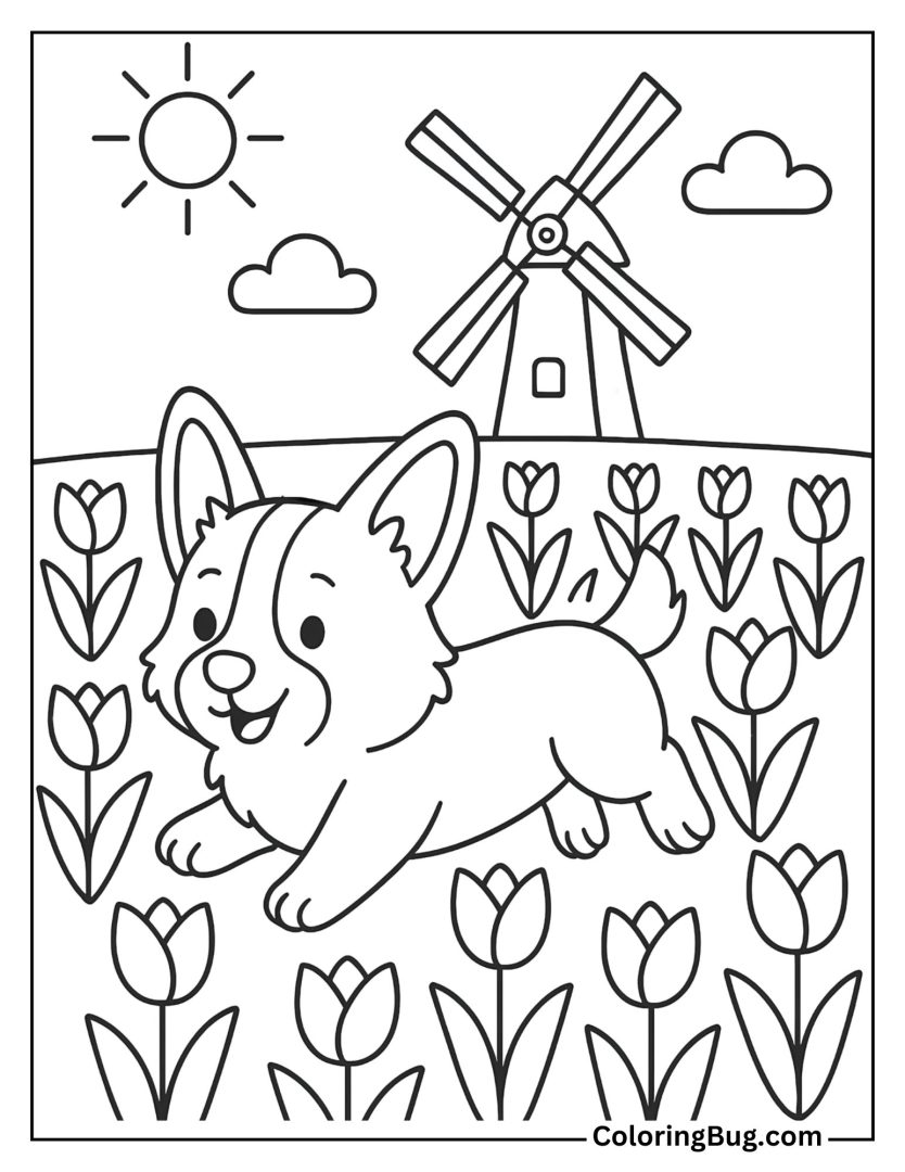 30 Corgi Coloring Pages (Free Printable PDFs)