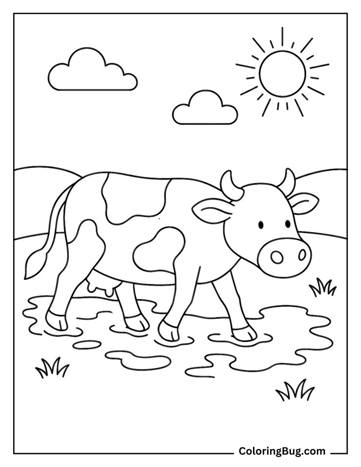 90+ Cow Coloring Pages (Free Printable PDFs)