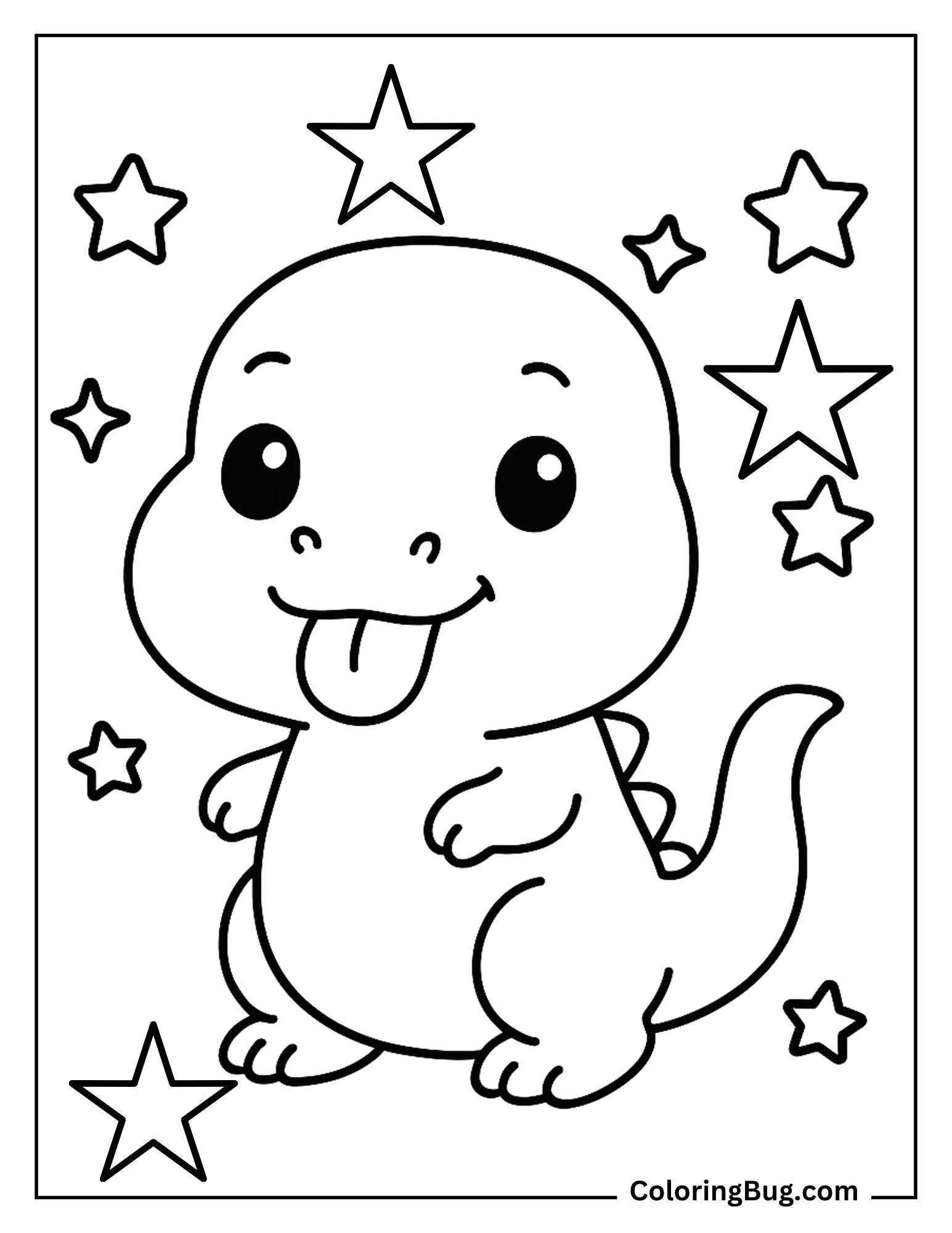 40 Cute Baby Dinosaur Coloring Pages (Free Printable PDFs)