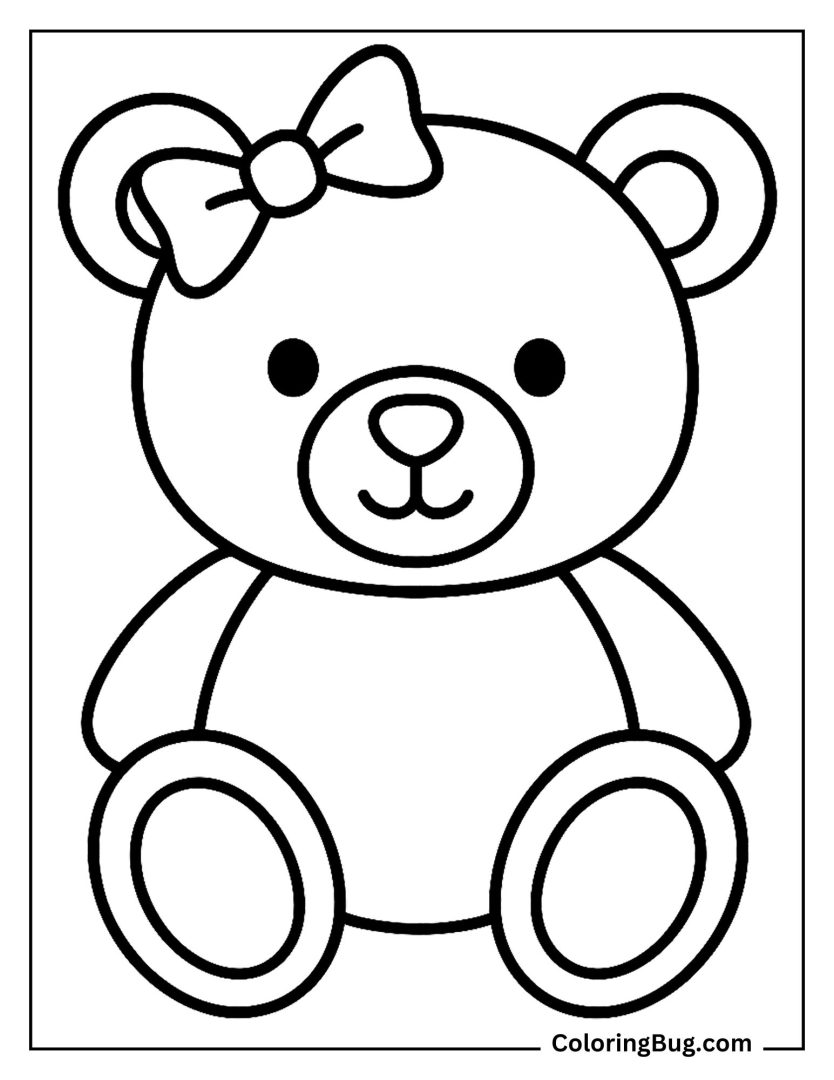 54 Teddy Bear Coloring Pages (Free Printable PDFs)