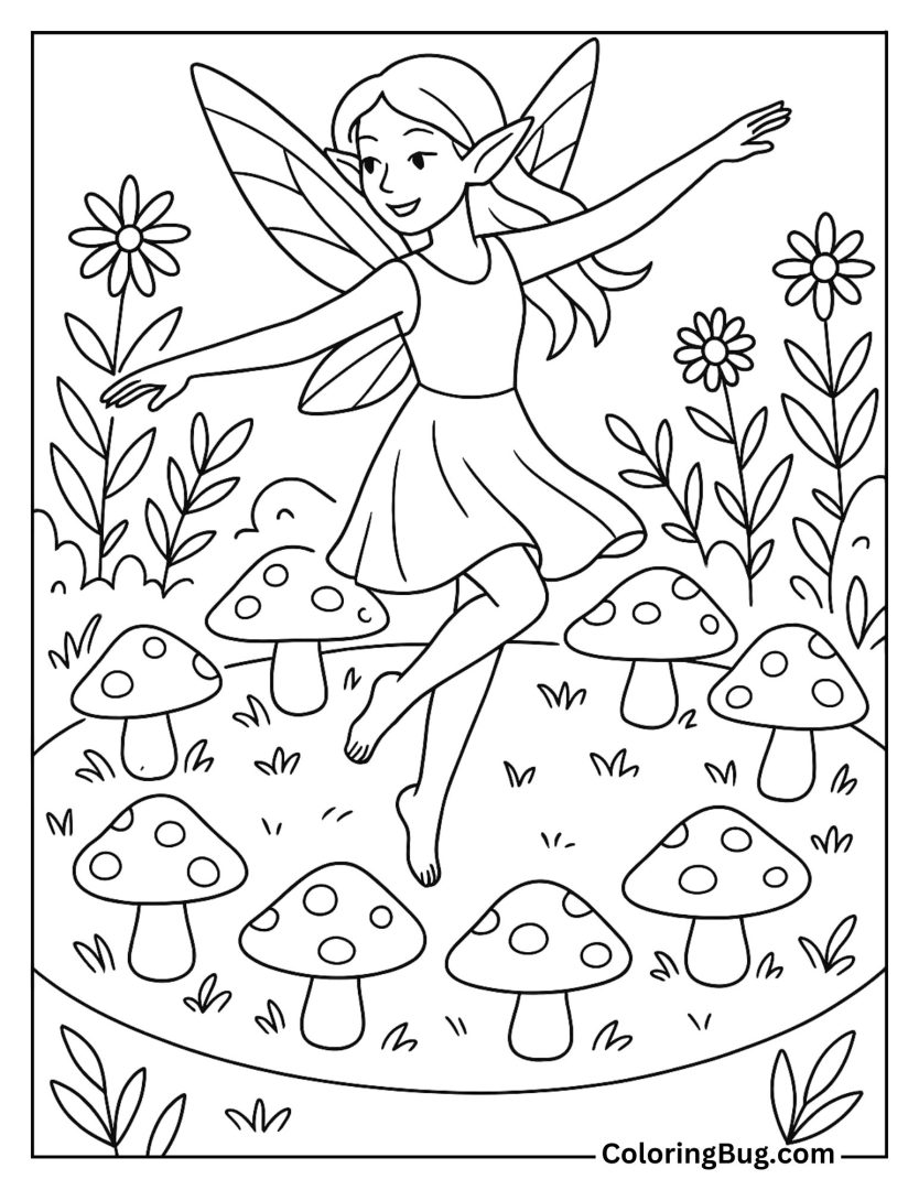 52 Fairy Coloring Pages (Free Printable PDFs)